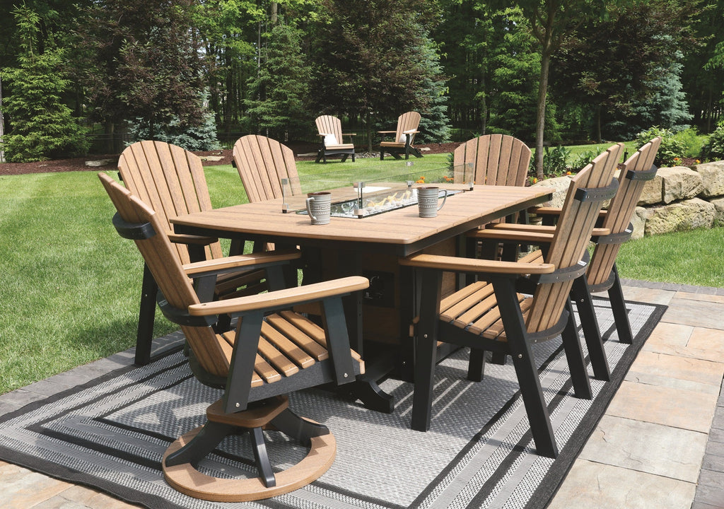 Garden Classic 44" x 72" Rectangular Fire Table – Heartland-Amish